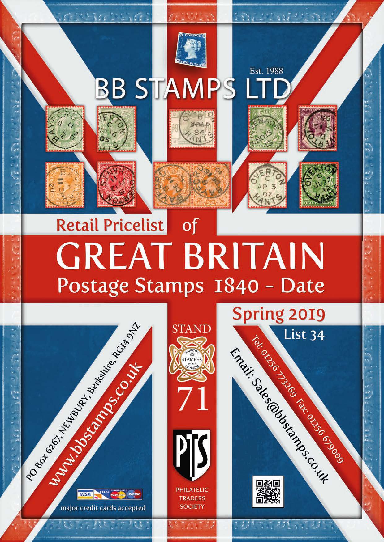 Great British 1840 - DATE Mint & Used from BB Stamps Ltd