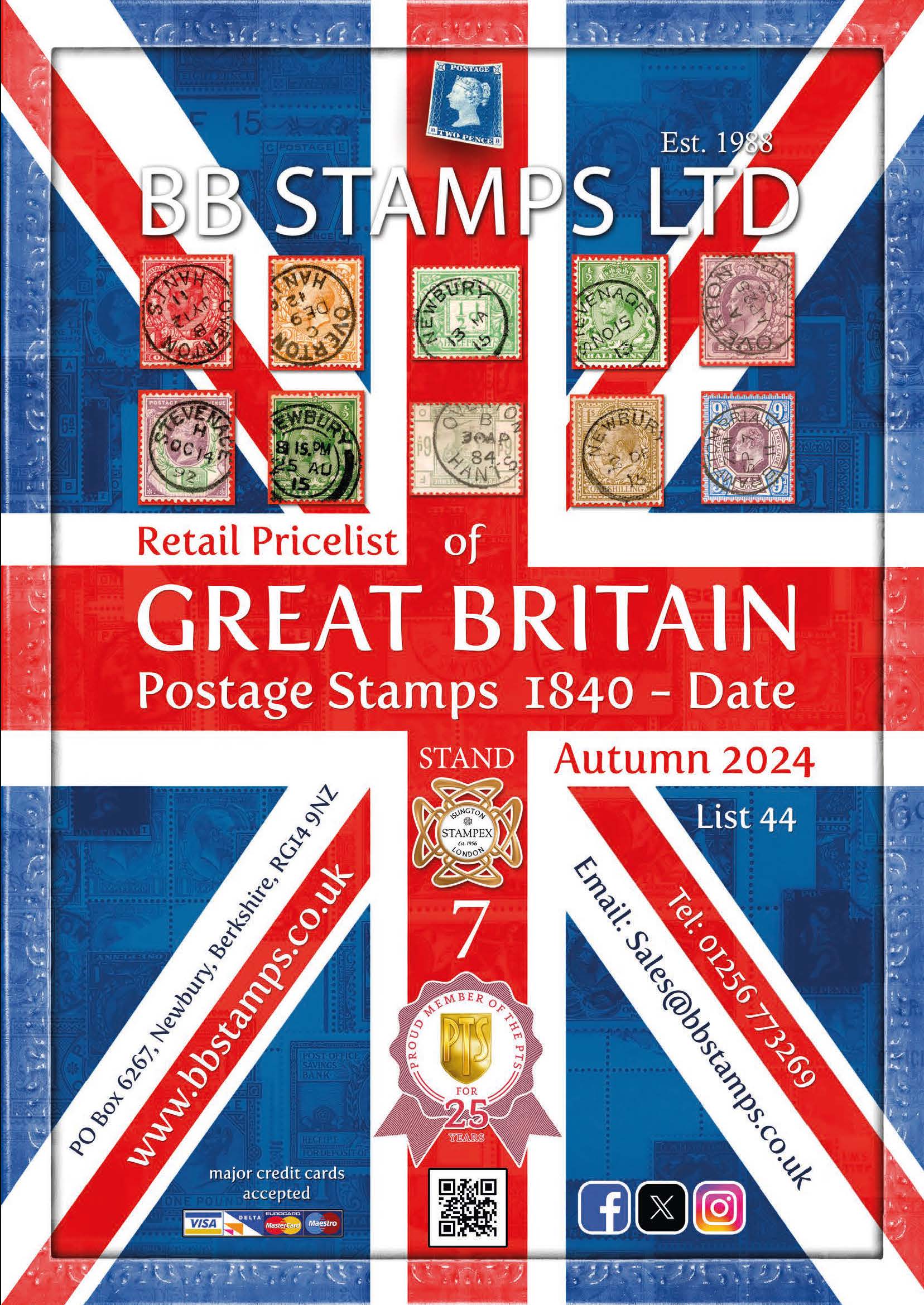 All Booklet Panes – Great British Stamps 1840 to DATE. Mint & Used GB Stamps